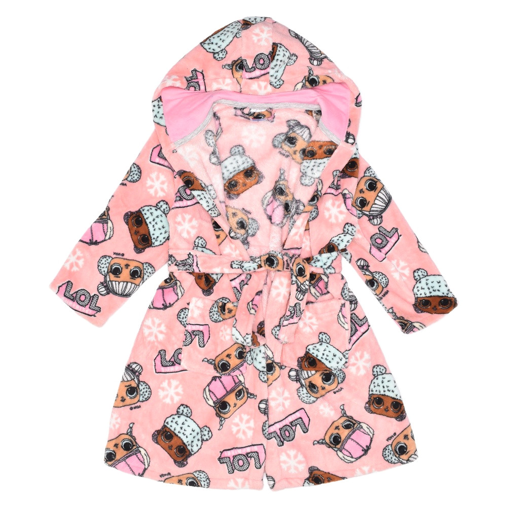 Halat de baie fete, LOL Surprise, roz, cu glugă, 116 (5-6 ani) Alte mărci