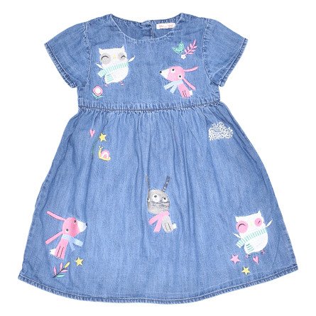 Rochie de blugi fete, 116 (5-6 ani) Bluezoo