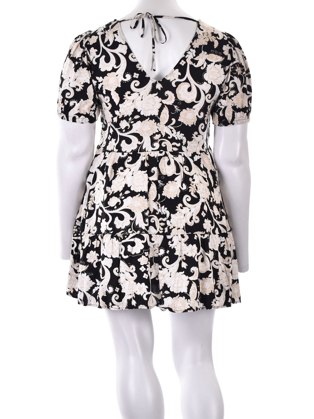 Rochie cu mâneci scurte damă cu imprimeu floral, 42 C&A