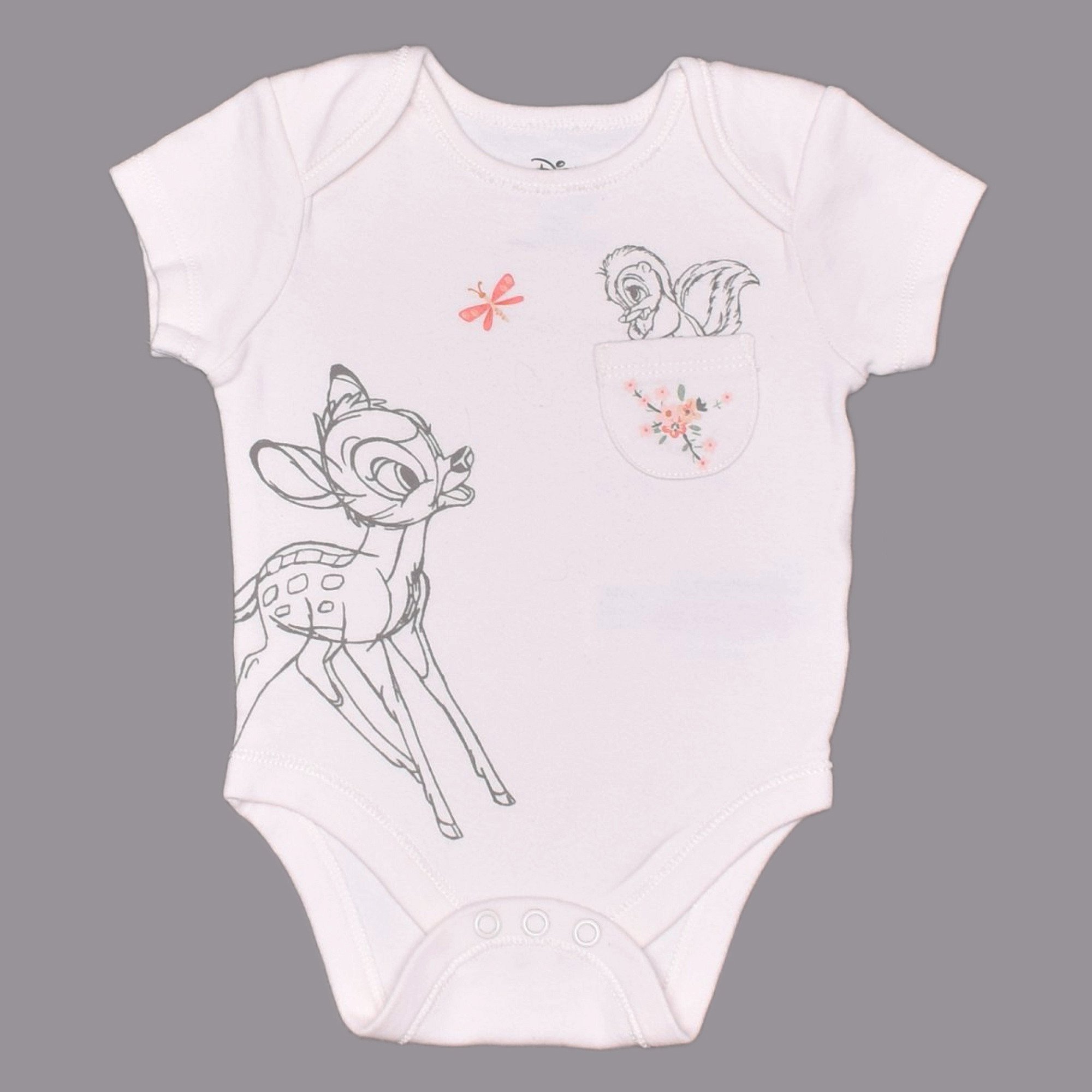 Body cu mâneci scurte fete, 68 (3-6 luni) Disney Baby