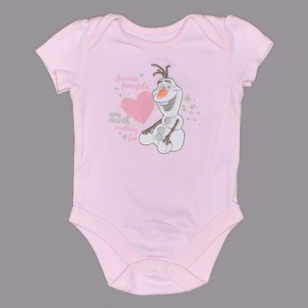 Body cu mâneci scurte copii, 62 (0-3 luni) Disney Frozen