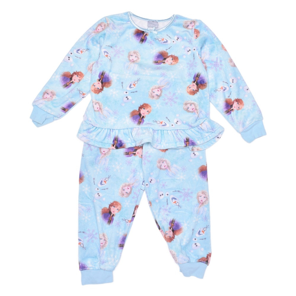 Pijama de pluș fete, Elsa, Anna, Olaf, 104 (3-4 ani) Disney Frozen