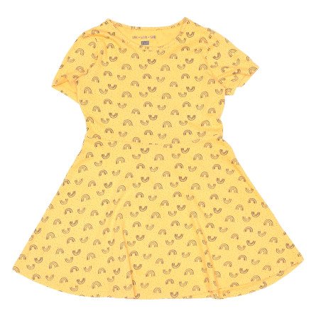 Rochie din bumbac fete, curcubeu, 122 (6-7 ani) F&F