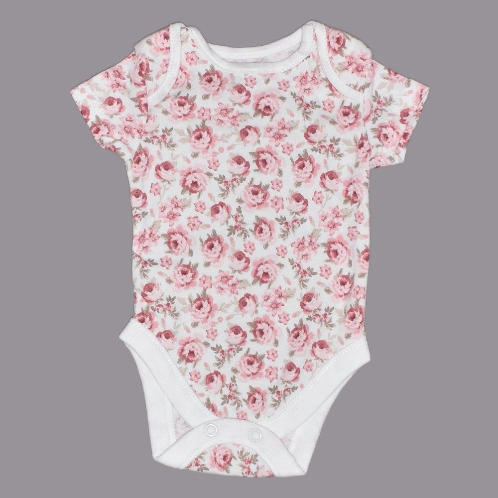 Body floral cu mâneci scurte fete, 56 (nou născut) George
