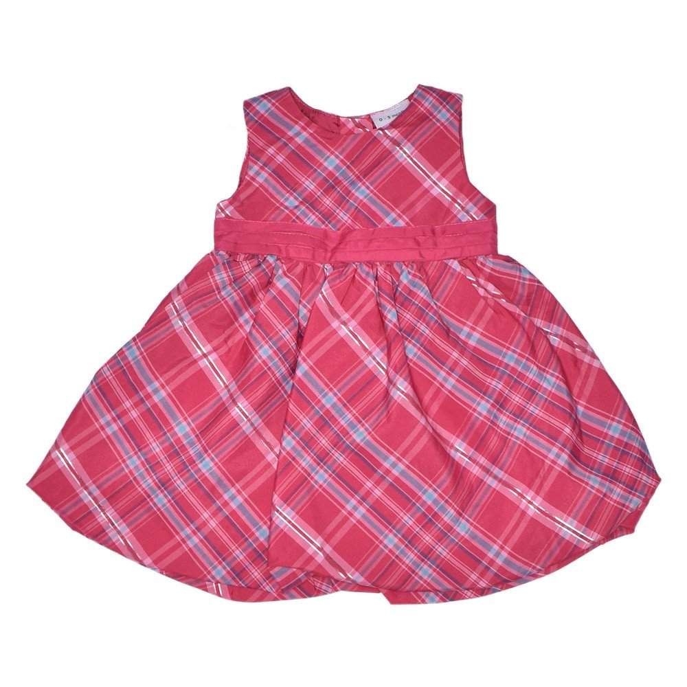 Rochie elegantă fete, carouri, fără mâneci, 62 (0-3 luni) Lady Bird