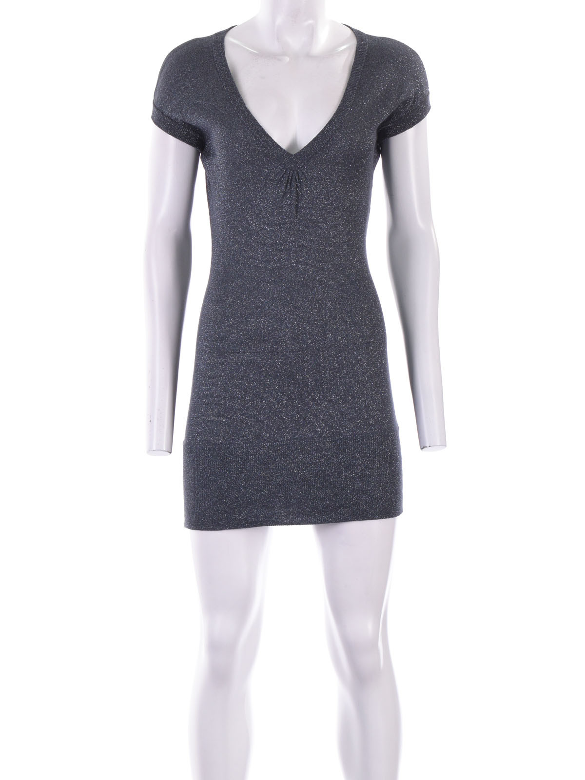 Rochie cu mâneci scurte damă, S Mango