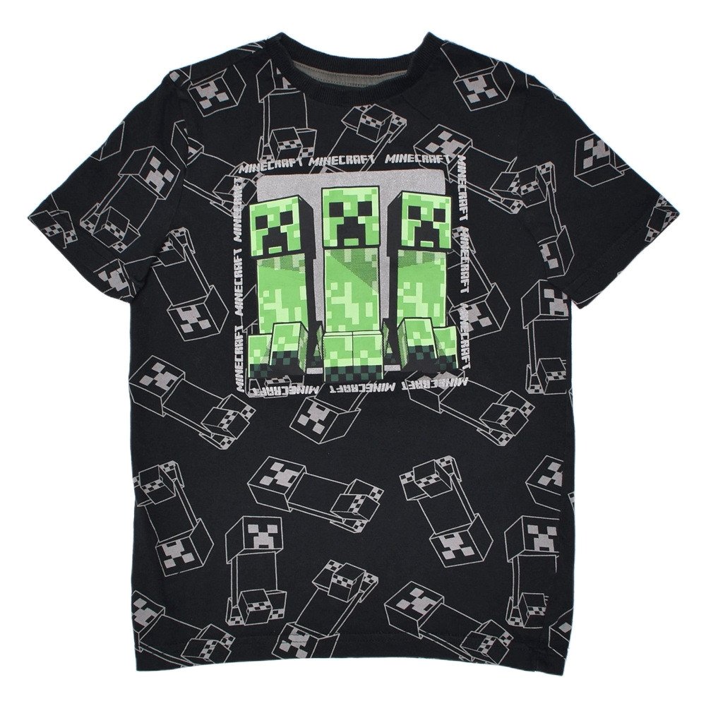 Tricou băieți cu creeper, imprimeu, 116 (5-6 ani) Minecraft