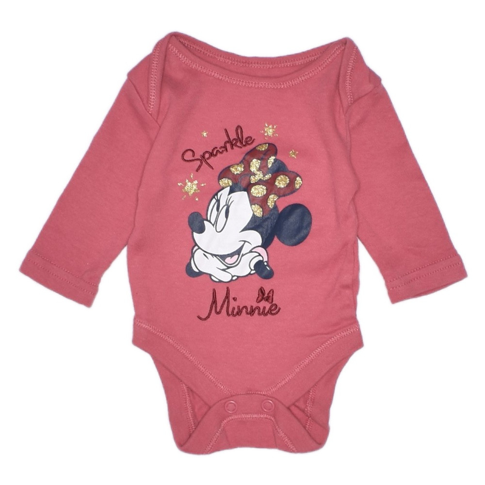Body cu mâneci lungi fete, 50 (prematur) Minnie Mouse