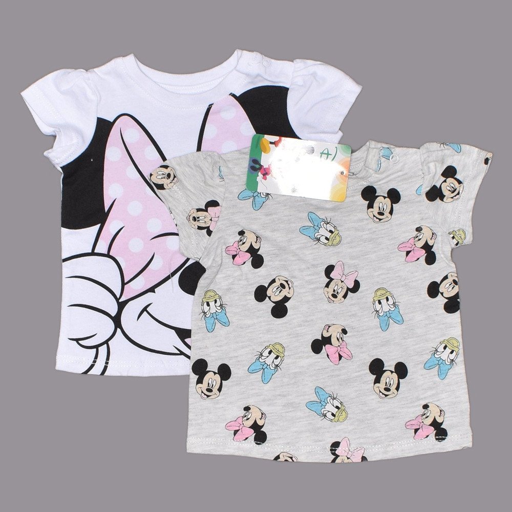 Set tricouri fete, desene animate, multicolor, 62 (0-3 luni) Minnie Mouse