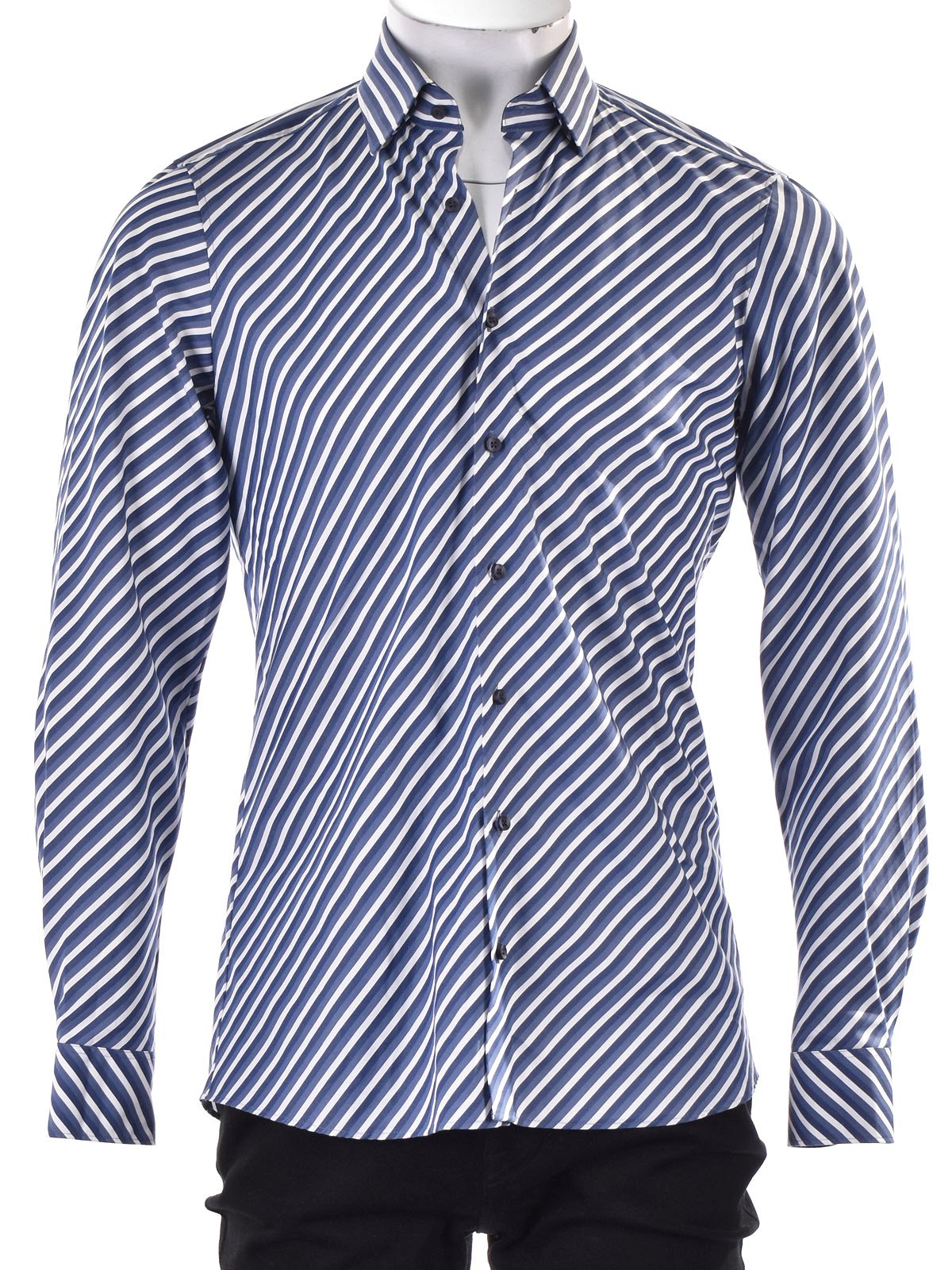 Cămașă cu dungi bărbați, L Olymp