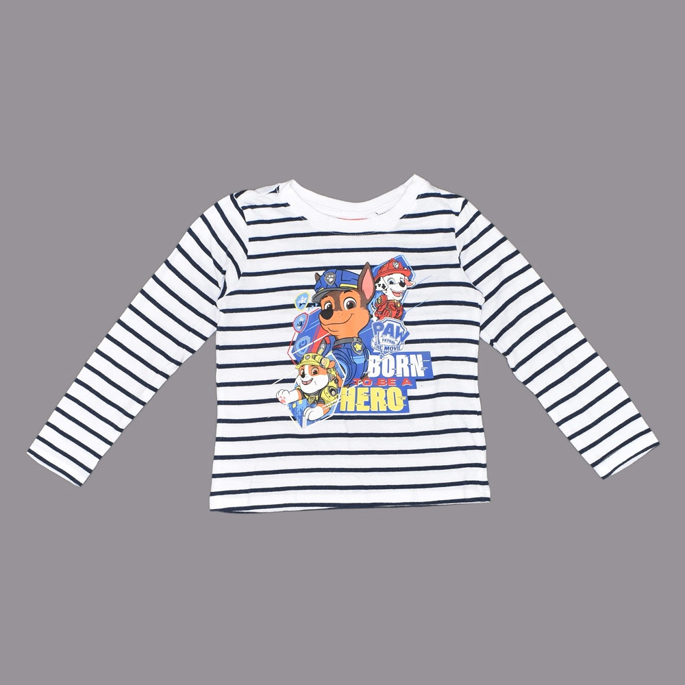 Bluză cu dungi și personaje desene animate băieți, 98 (2-3 ani) Paw Patrol