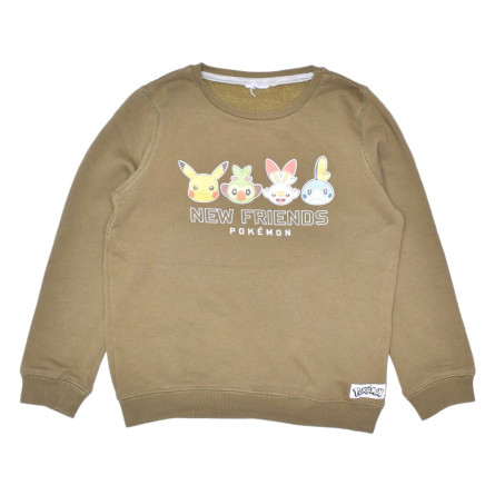 Bluză de molton copii cu imprimeu Pikachu și prieteni, 110 (4-5 ani ...