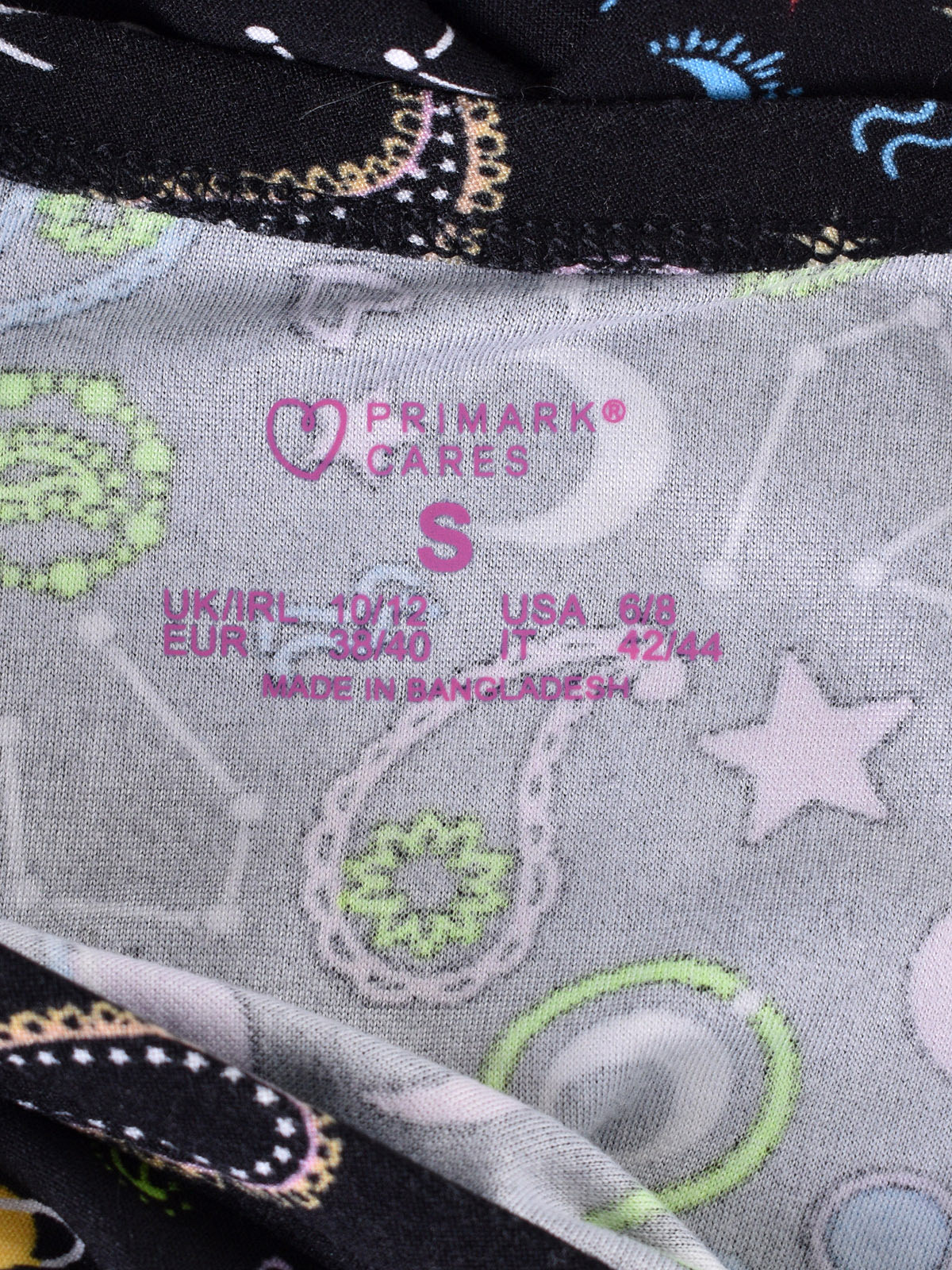 Pijama damă model astral, S Primark essentials