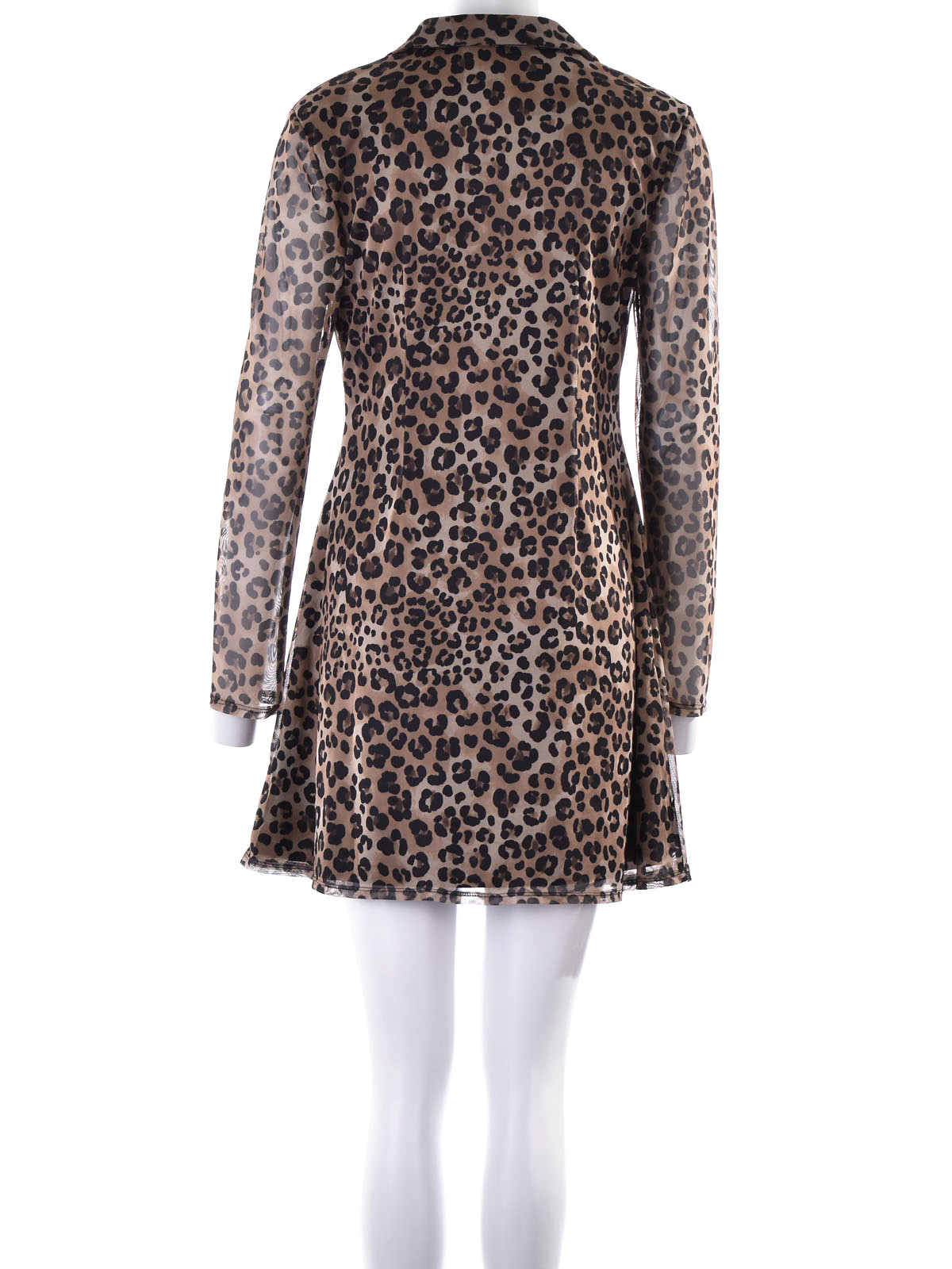 Rochie-cămașă animal print leopard damă, M Primark essentials