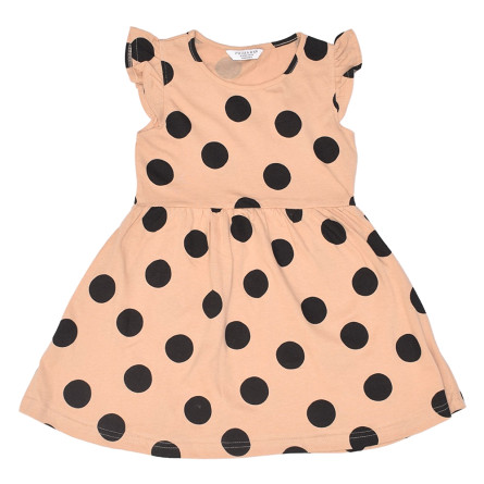 Rochie cu buline negre, maneci scurte, volane, 110 (4-5 ani) Primark ...