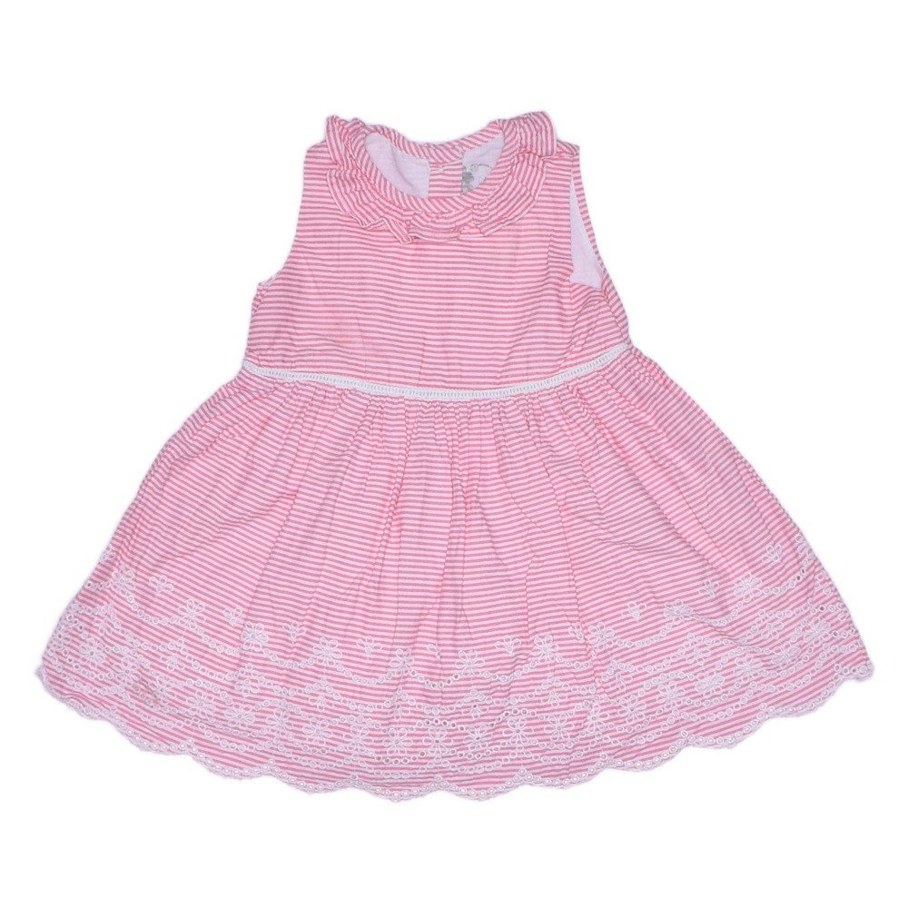 Rochie elegantă cu dungi și broderie pentru copii, 68 (3-6 luni ...