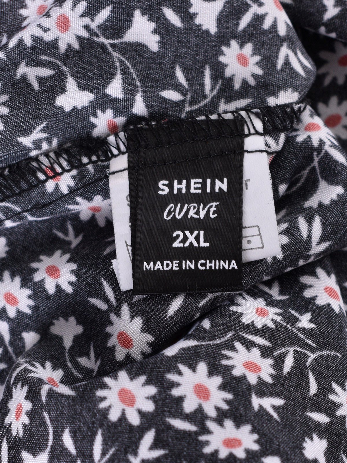 Rochie de vară damă, floral, asimetrică, XXL Shein