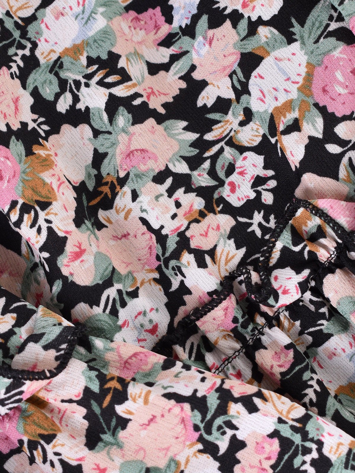 Rochie de vară damă, floral, cu volane, M Shein