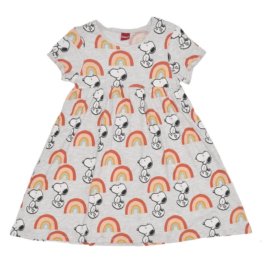 Rochie cu curcubeu fete, 122 (6-7 ani) Snoopy