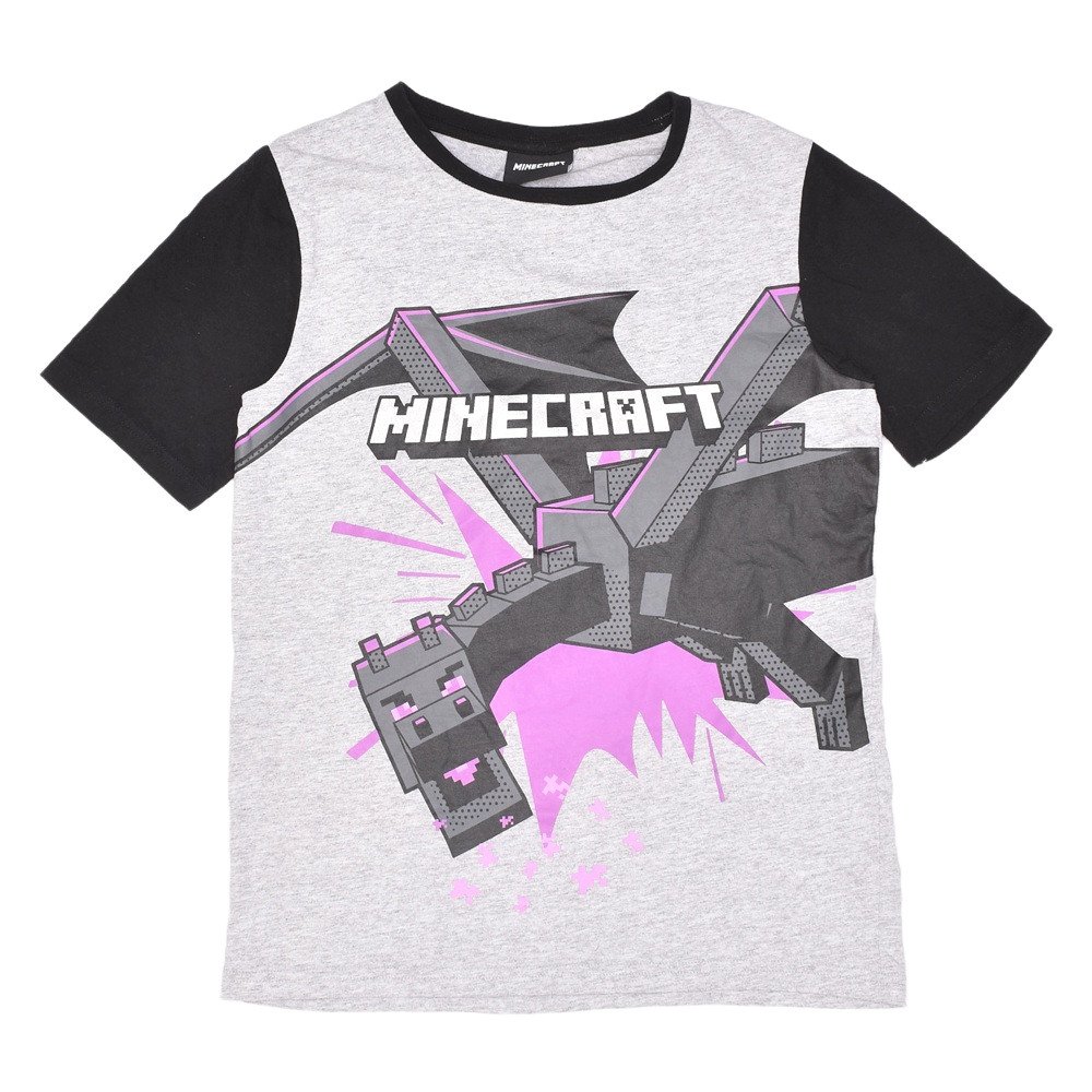 Tricou Minecraft cu dragon și enderman băieți, 146 (10-11 ani) TU