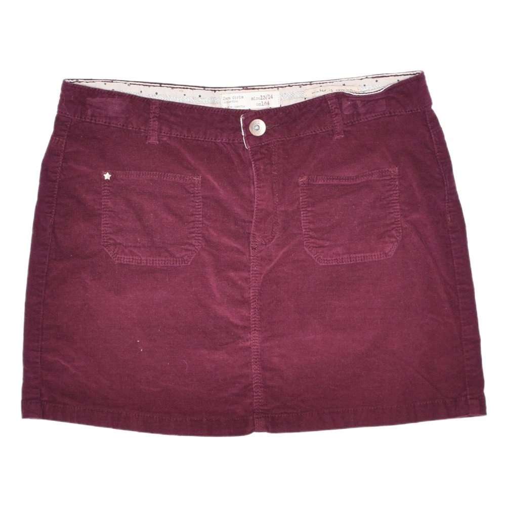 Fustă de catifea copii, 164 (13-14 ani) Zara